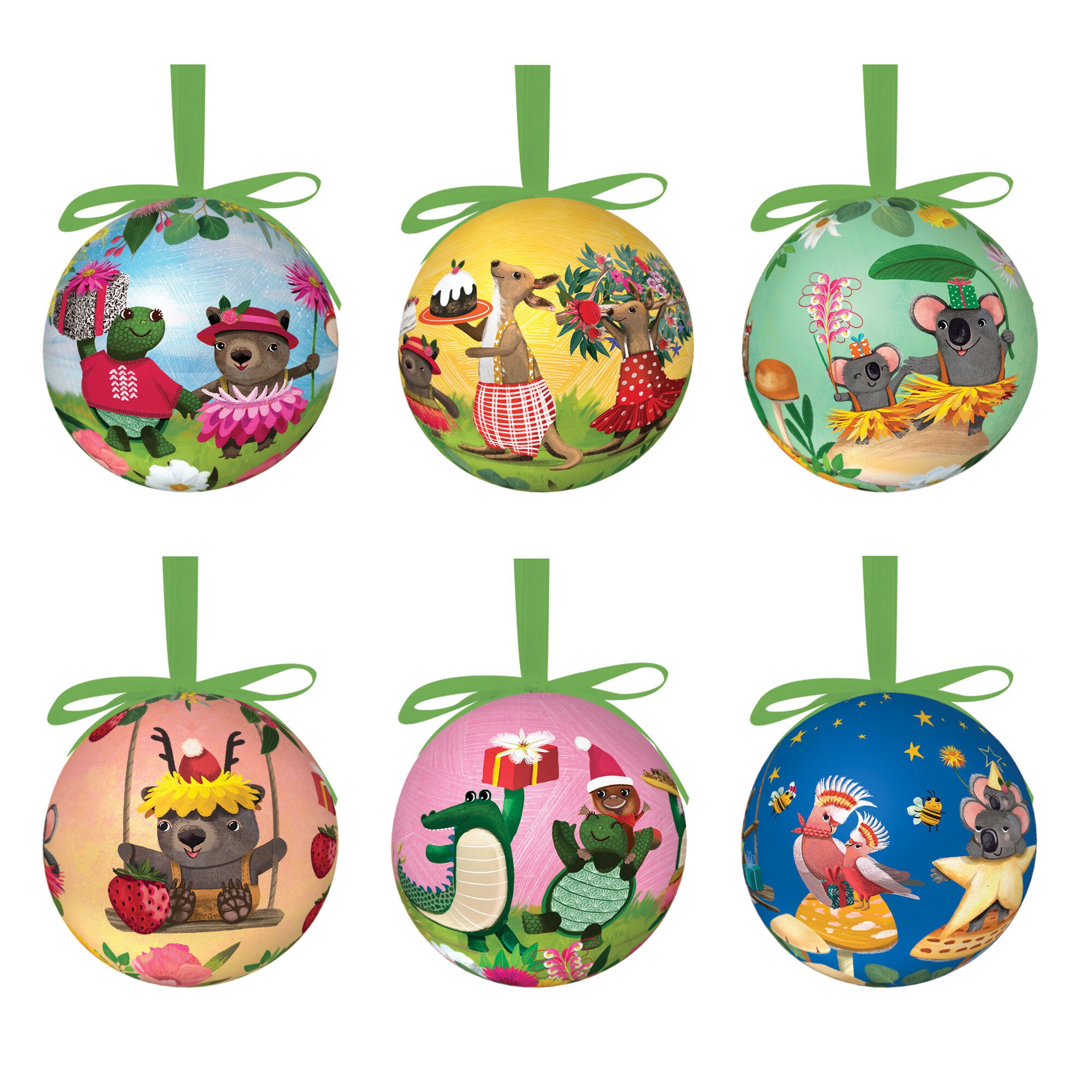 Bush Party Bauble Set – Crackers for Bonbons